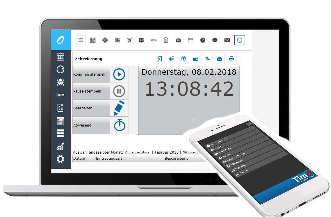 Arbeitszeitkontrolle - Zeiten erfassen & kontrollieren