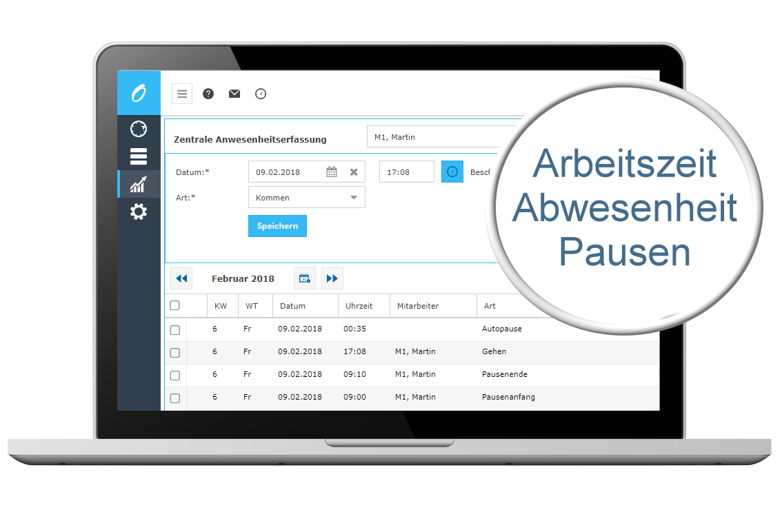 Digitale Zeiterfassung für Mitarbeiter | TimO®